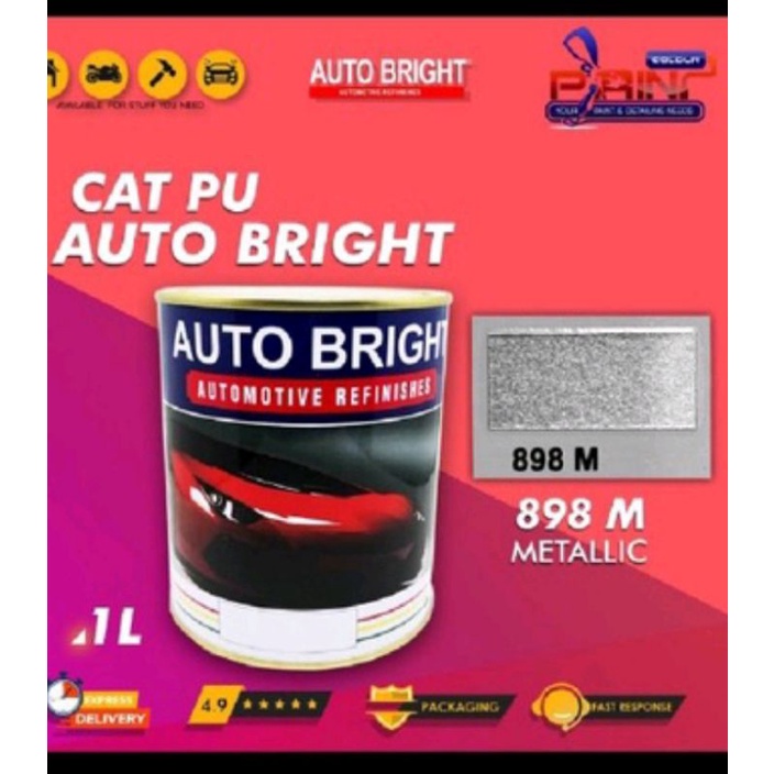 Jual CAT PU AUTO BRIGHT - SILVER METALLIC AB 898 M | Shopee Indonesia