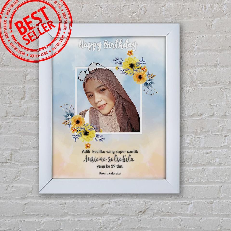Jual Terbaik Bingkai Foto Free Cetak Foto + Edit Watercolor Hadiah ...