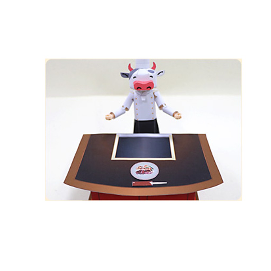 Jual DIY Papercraft diorama Koki dan Meja memasak Dove Paper | Shopee ...