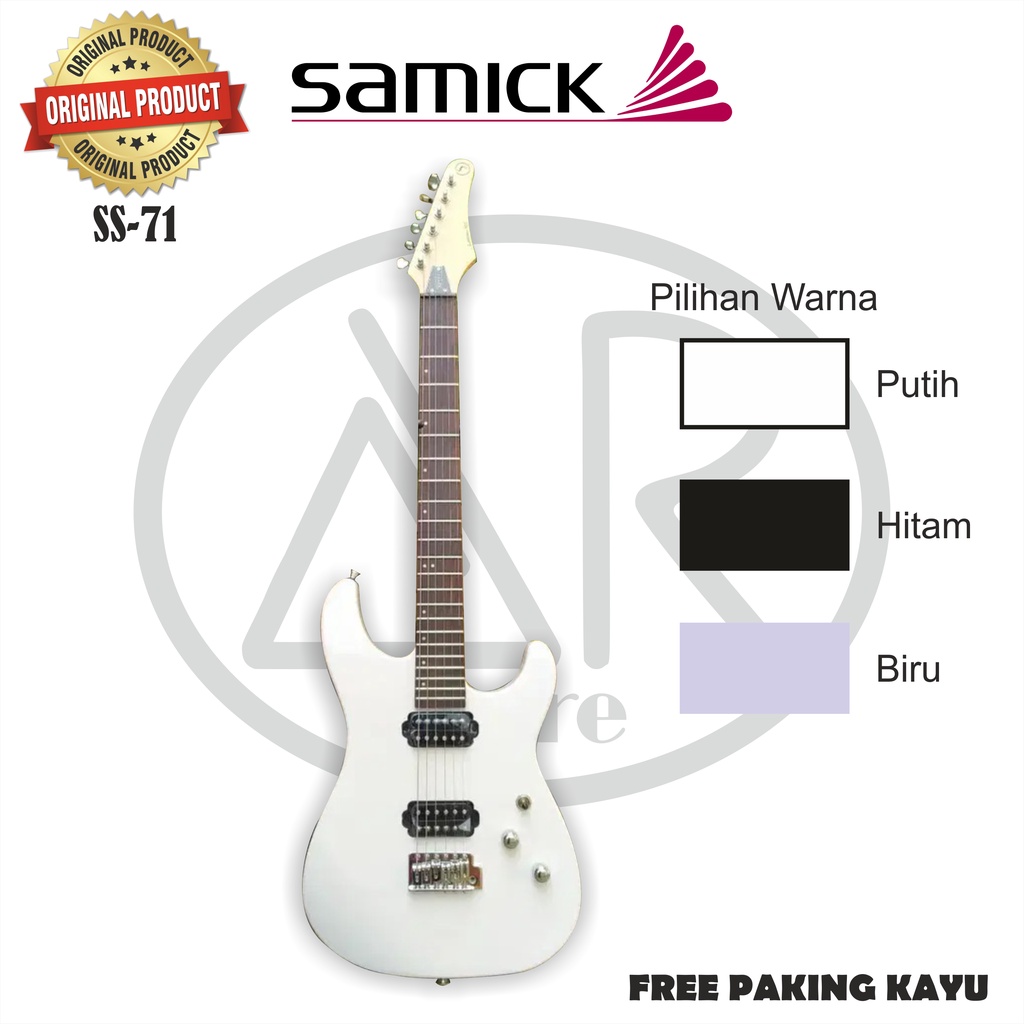 Jual Gitar elektrik original murah samick ss 71 bonus paking kayu ...