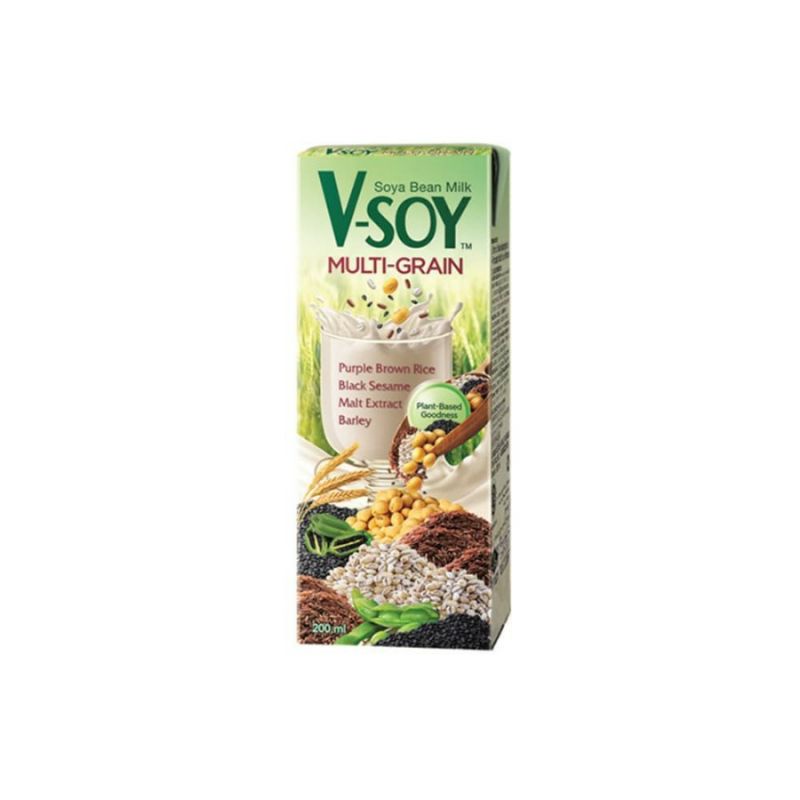Jual V-SOY MULTIGRAIN SOYMILK UHT 200ML | Shopee Indonesia