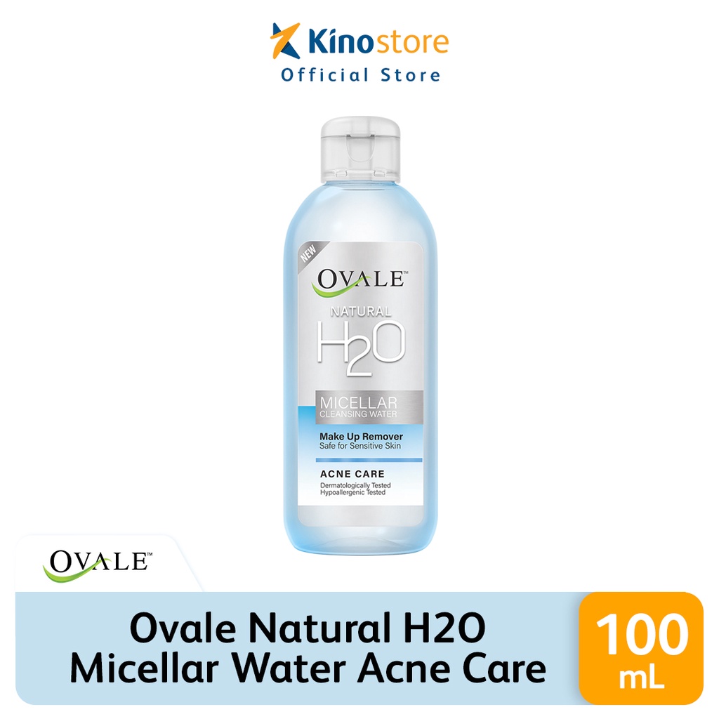 Jual Ovale Natural H2O Micellar Cleansing Water - Acne Care (Biru ...