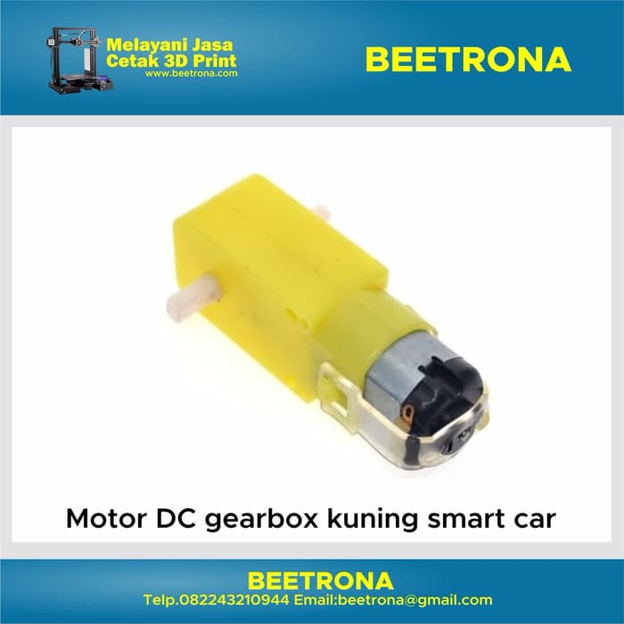 Jual Motor DC gearbox kuning smart car self balancing line follower 3v ...
