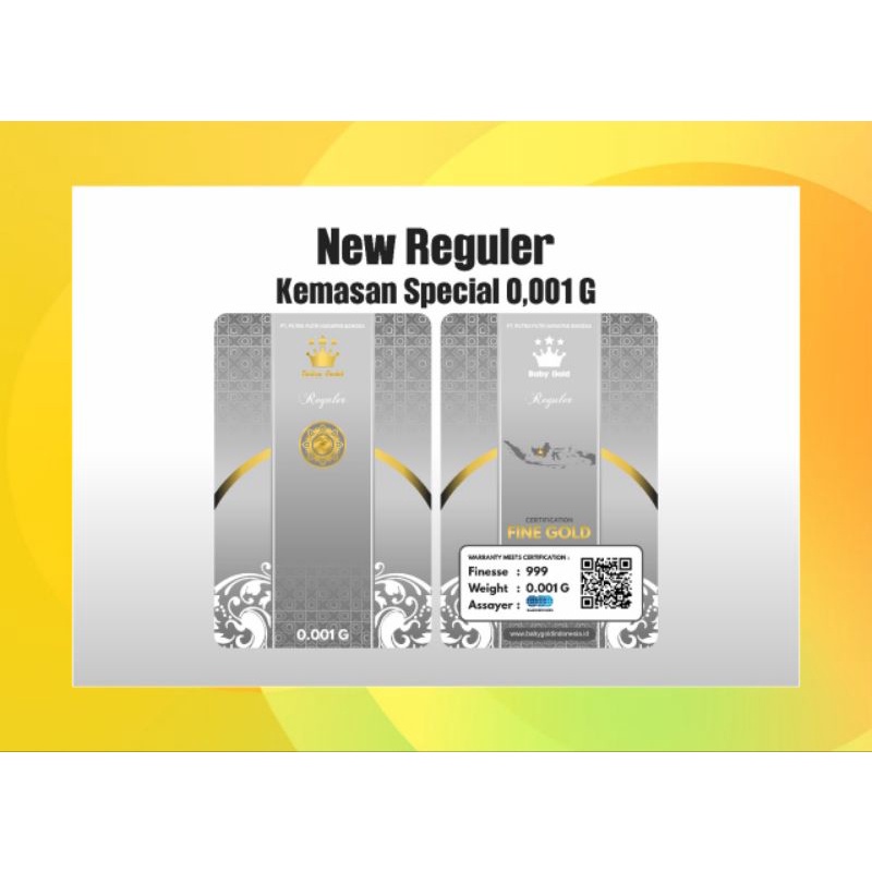 Jual [MINIM ORDER 50PCS] Baby Gold NEW 0,001 GRAM Emas mini Murni Logam ...