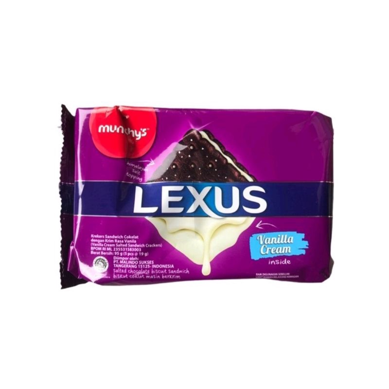 Jual Biskuit Munchys Lexus Coklat Vanilla Cheese 76 gr isi 4 pc ...