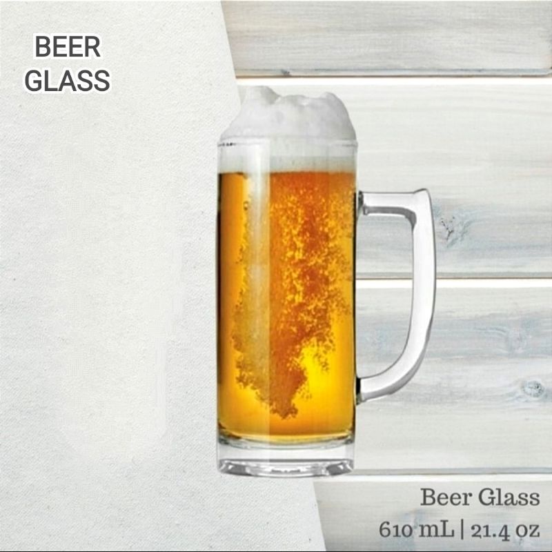 Jual GELAS BIR BESAR 610 ML / BEER GLASS BIG JUMBO / GELAS JUS BESAR ...