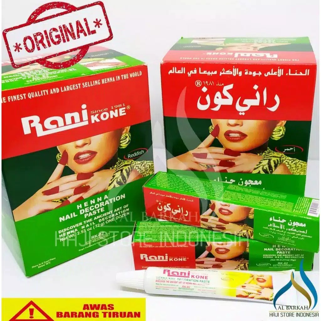 Jual Henna Rani Kuku Nail Henna Kuku Ori 100 % | Shopee Indonesia
