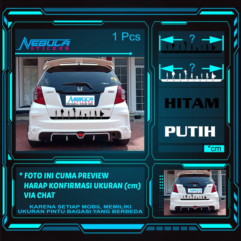 Jual Stiker Mobil One Piece | Shopee Indonesia