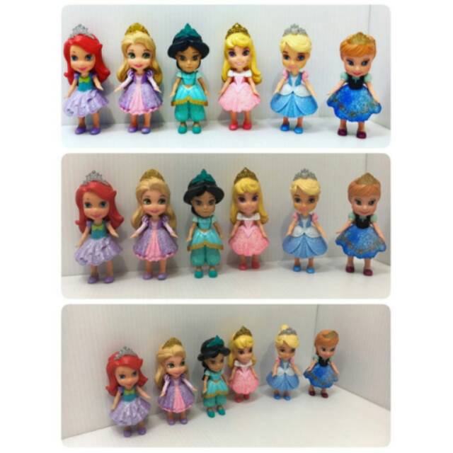 Jual Figure Disney Princess Chibi 6 Pcs | Shopee Indonesia