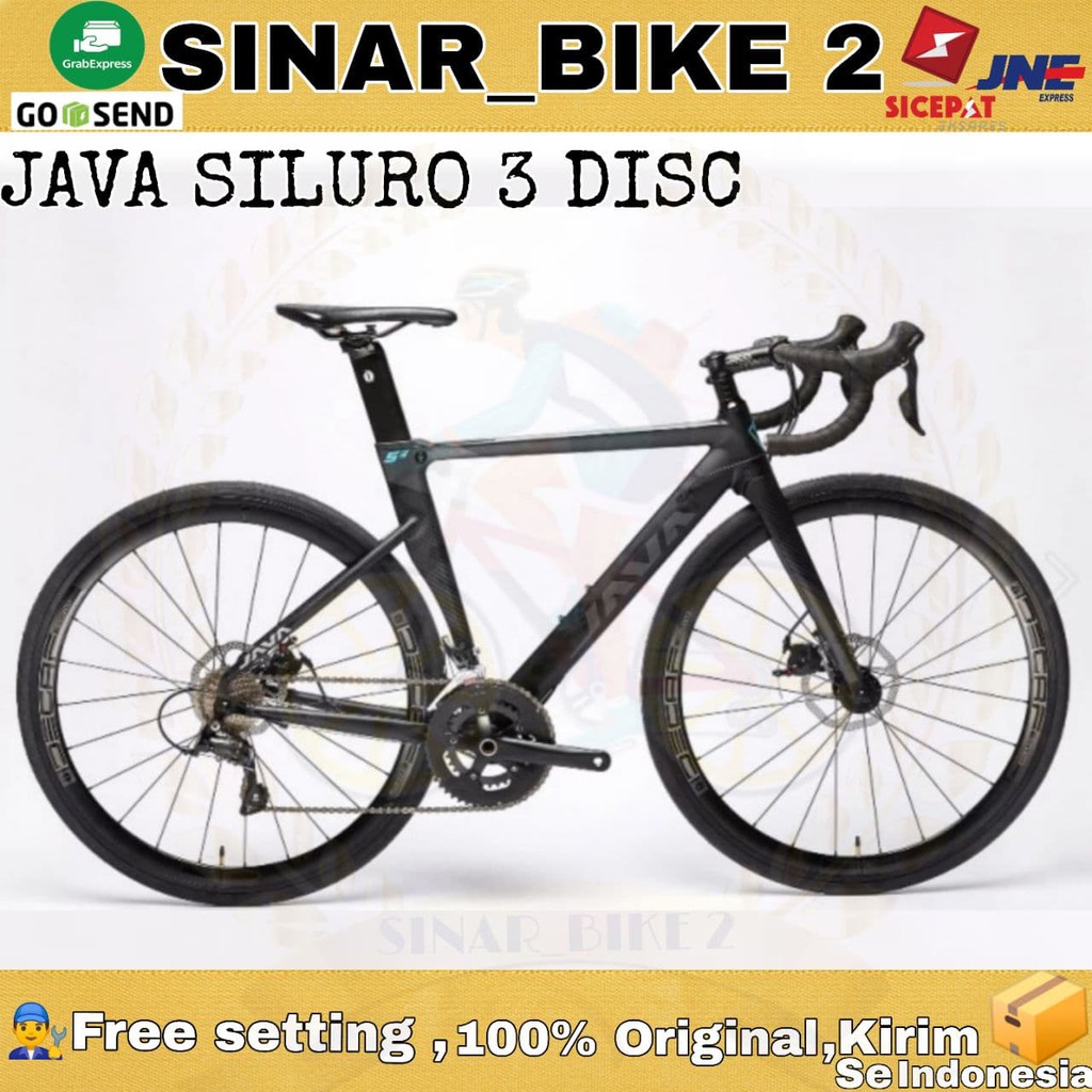 Jual Sepeda Balap RoadBike JAVA SILURO 3 Alloy Disc Hidrolik | Shopee Indonesia