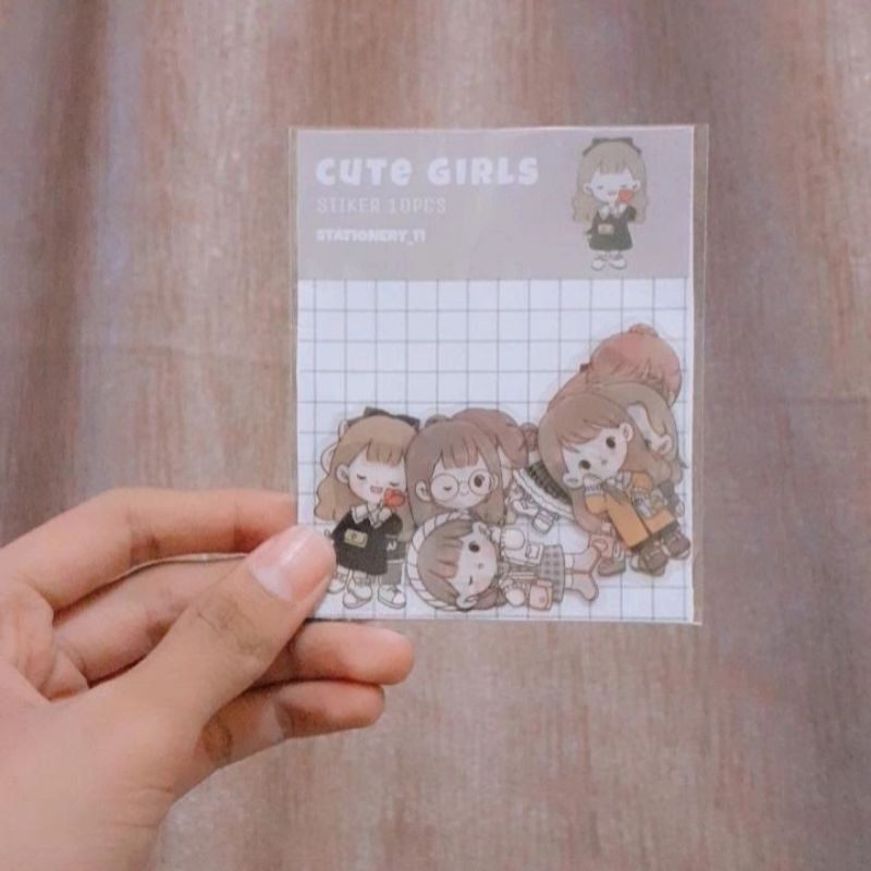 Jual STICKER CUTE GIRLS || STIKER CHIBI | Shopee Indonesia