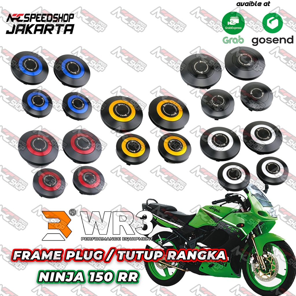 Jual Frame Plug / Tutup Rangka WR3 Kawasaki Ninja RR / R / SS | Shopee ...