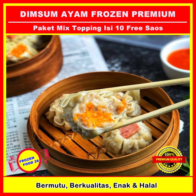 Jual Dimsum Frozen Premium / Dimsum Ayam Udang Salmon Isi 10 / Siomay ...