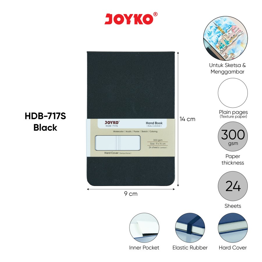 Jual Buku Catatan Sketsa Hand Book Joyko HDB-717S + | Shopee Indonesia