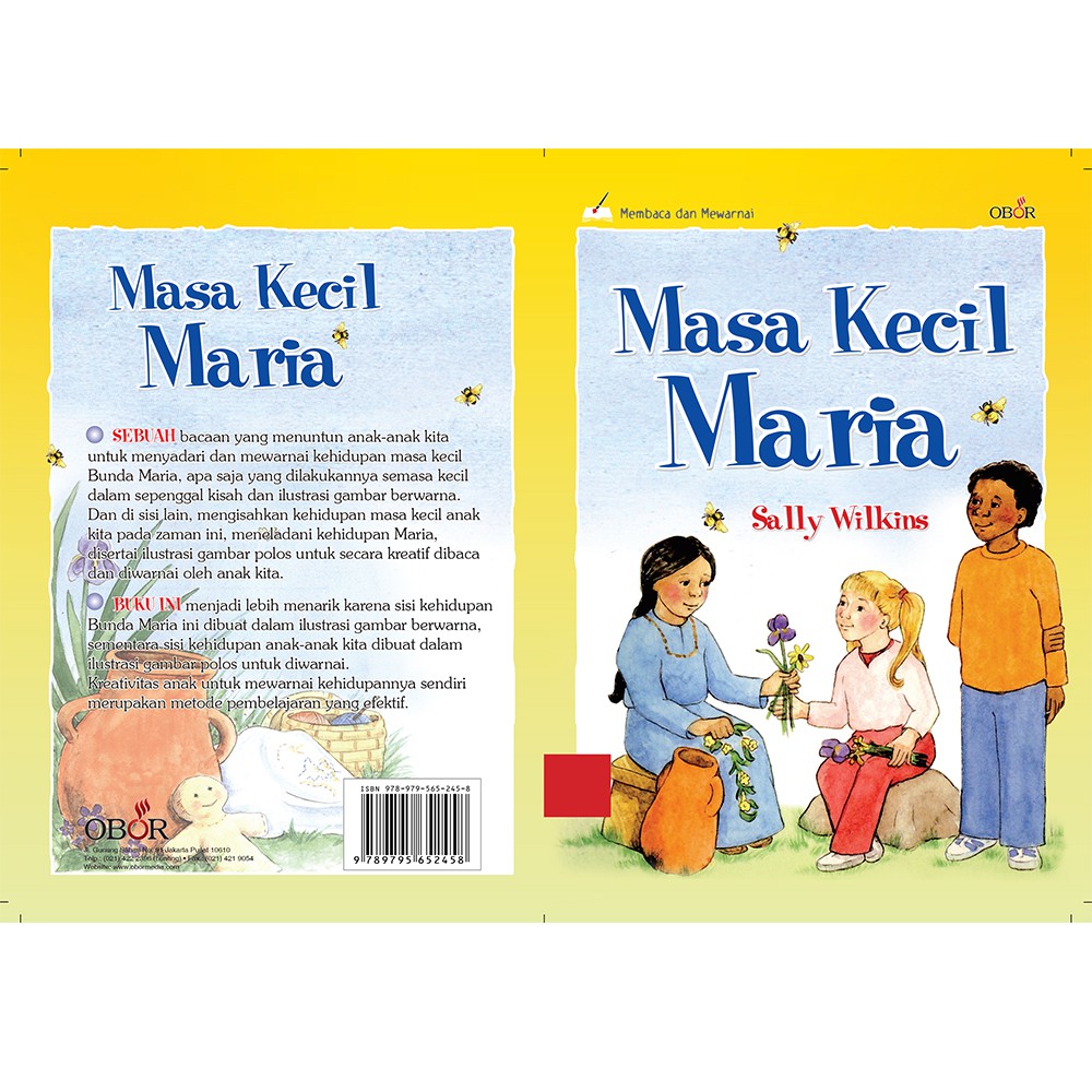 Jual Buku Rohani Anak Membaca dan Mewarnai - Masa Kecil Maria ...