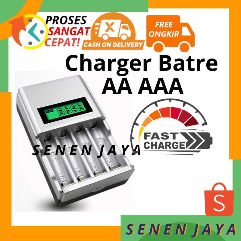 Jual [BISA COD] Charger Batre AA AAA Taffware C903W 4 Slot Charger AA ...
