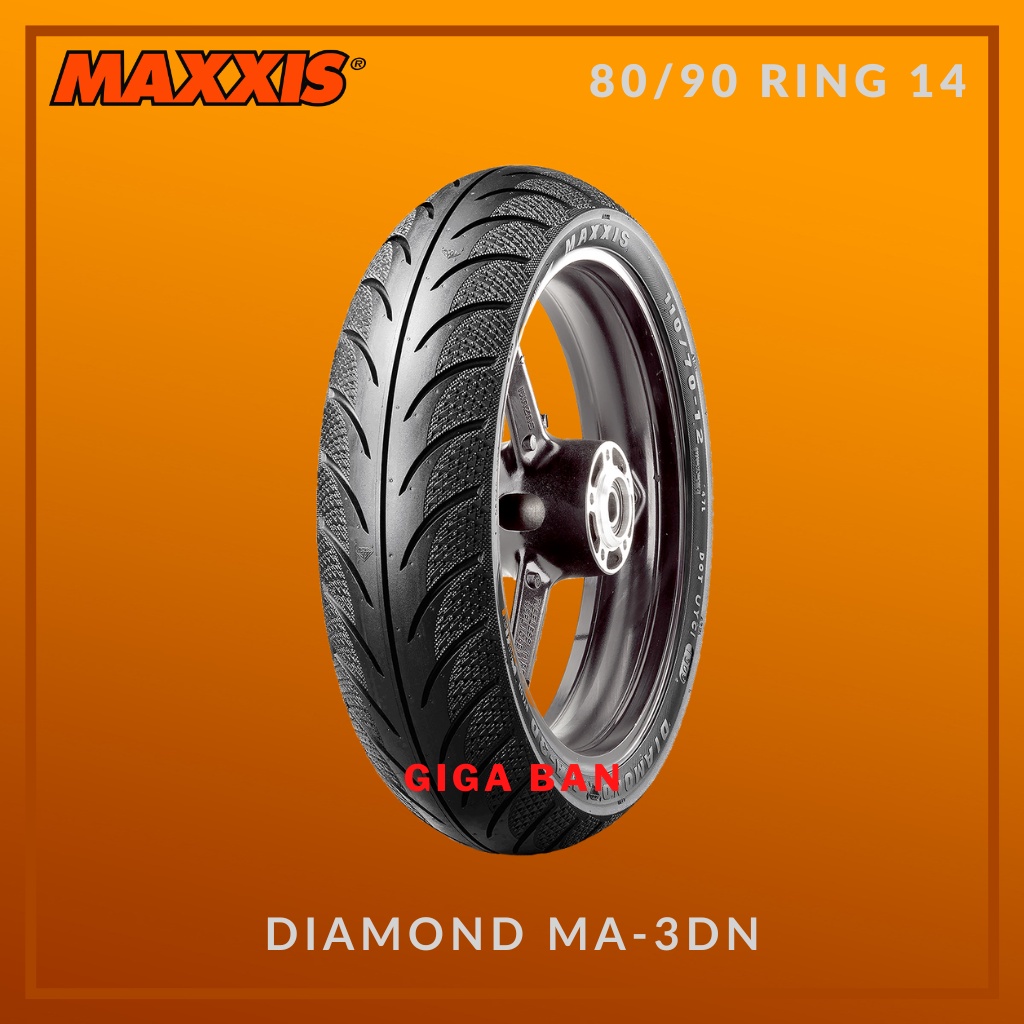 Jual Ban Motor MAXXIS Tire Diamond MA-3DN 80/90 Ring 14 Tipe Tubeless ...