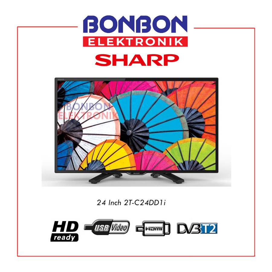 Jual Sharp LED Digital TV 24 Inch 2T-C24DD1i AQUOS DVB-T2 HD READY | Shopee Indonesia