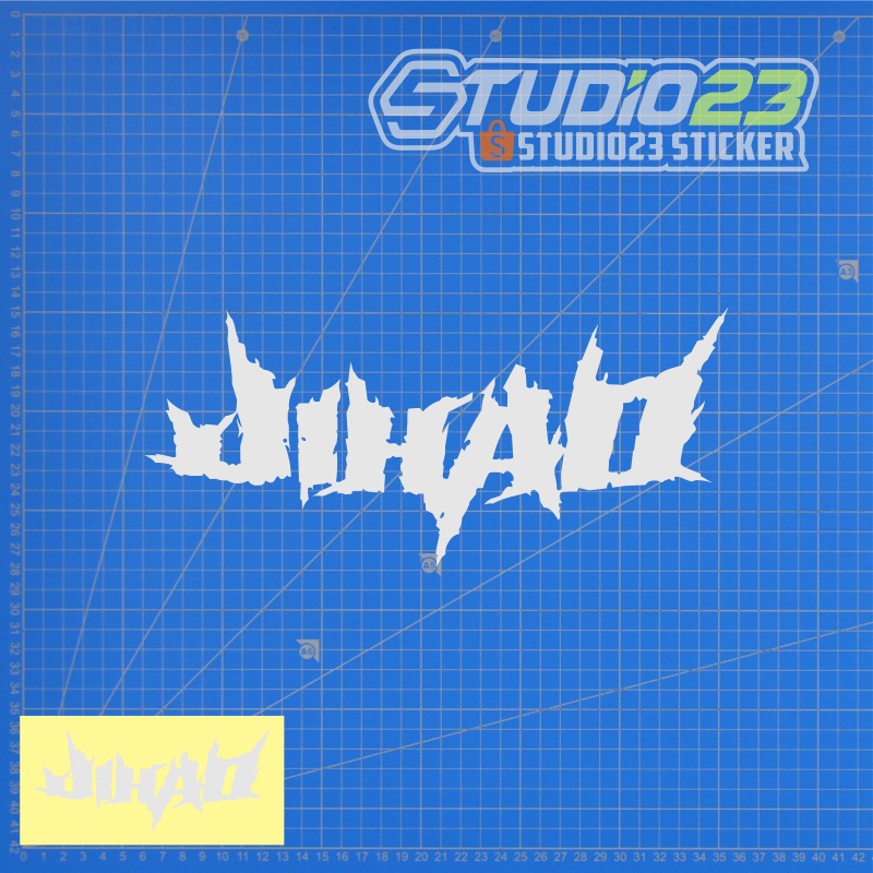 Jual Stiker JIHAD Band Metal, Cutting Sticker Hologram | Shopee Indonesia