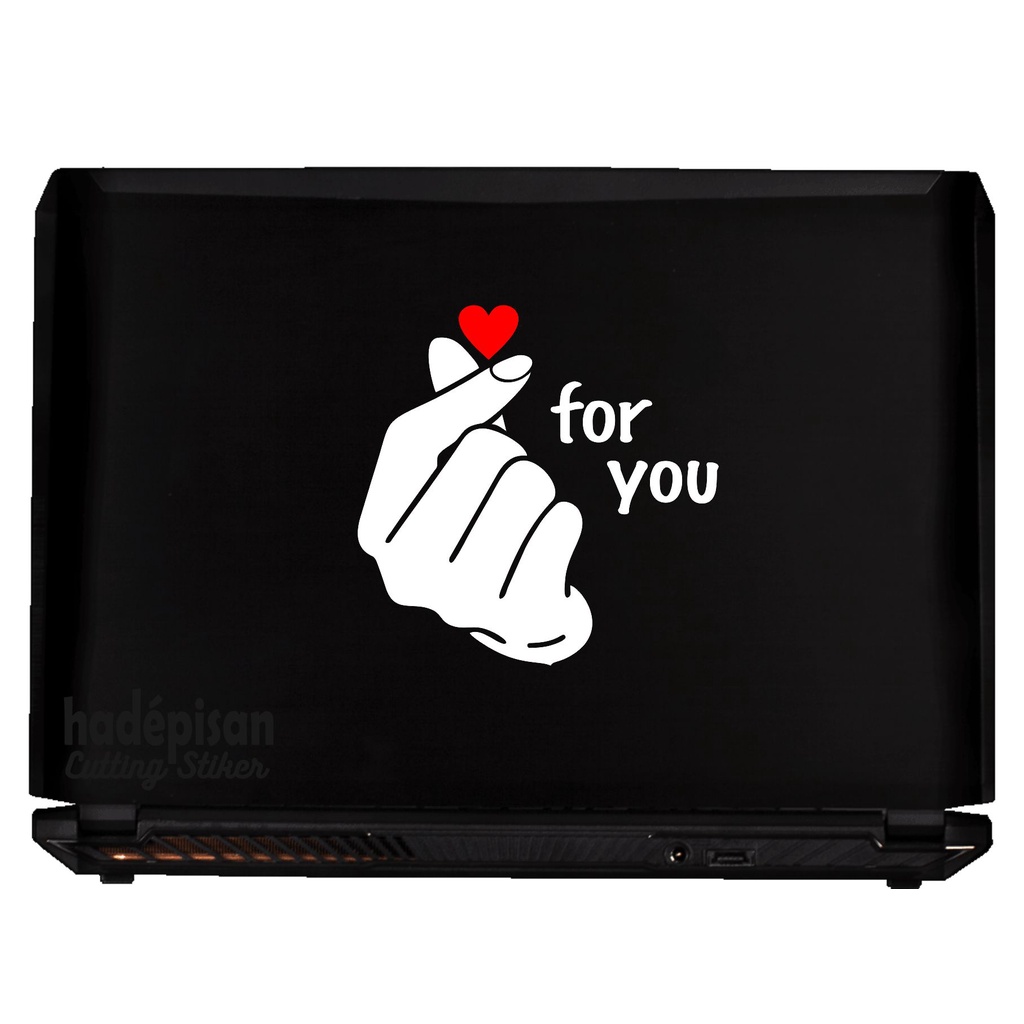 Jual Stiker Laptop Cutting Sticker Notbook Sarangeo Tanda Jari Love ...