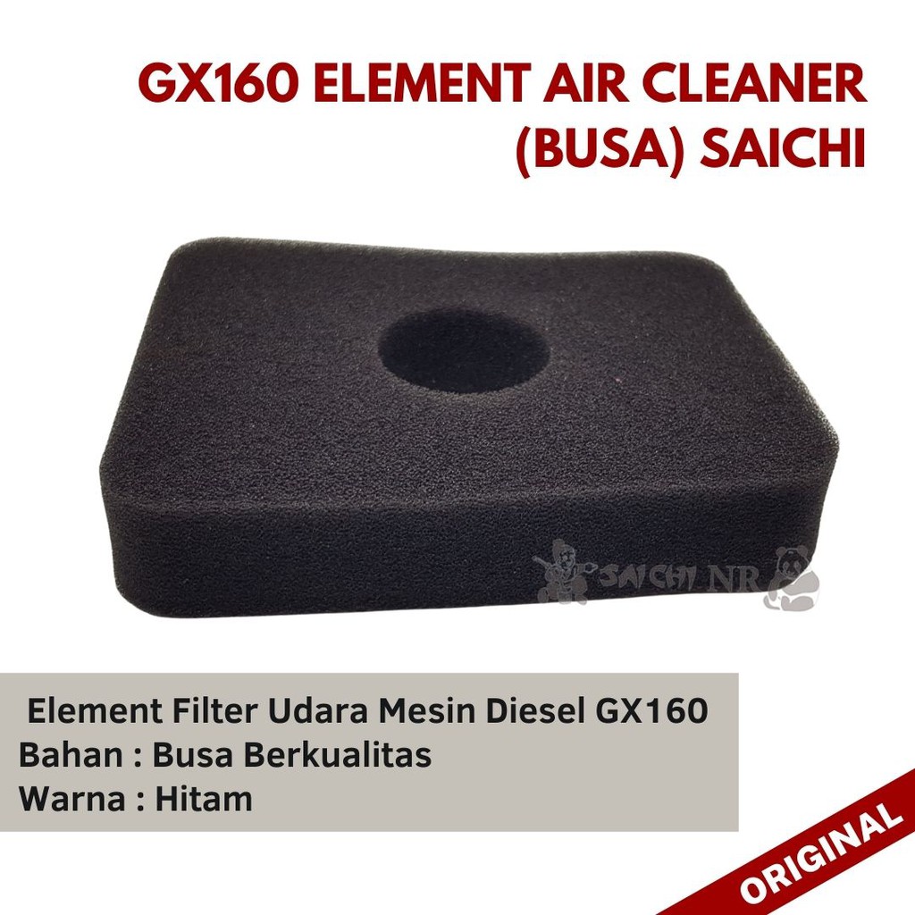 Jual Element Saringan Udara GX160 | Element Air Cleaner | Filter Udara ...