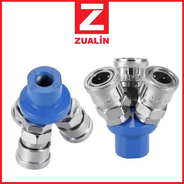 Jual Coupler Kompresor Cabang 3 Quick Coupling 3 way | Shopee Indonesia