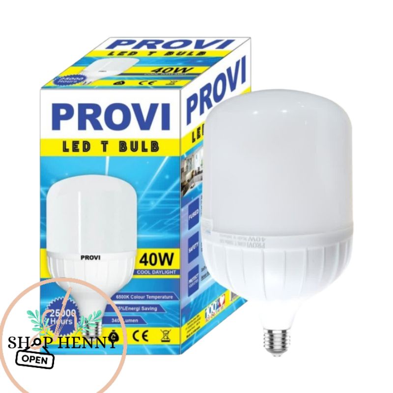 Jual Provi LED T Bulb/ Lampu Bohlam Cahaya Putih | Shopee Indonesia