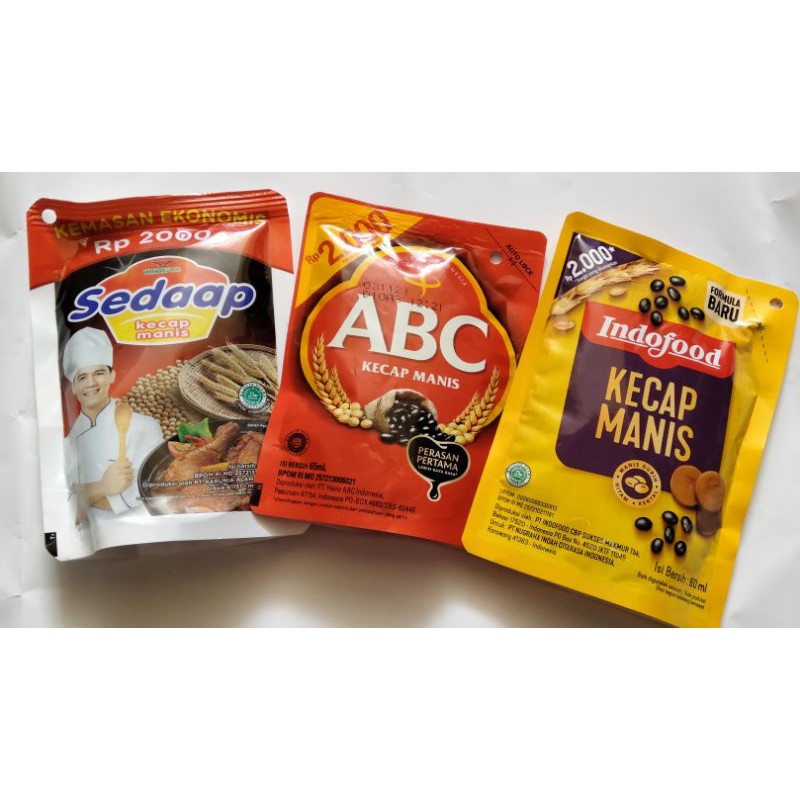 Jual Kecap Manis Sedap /ABC/Indofood/Bango kecil 63ml | Shopee Indonesia