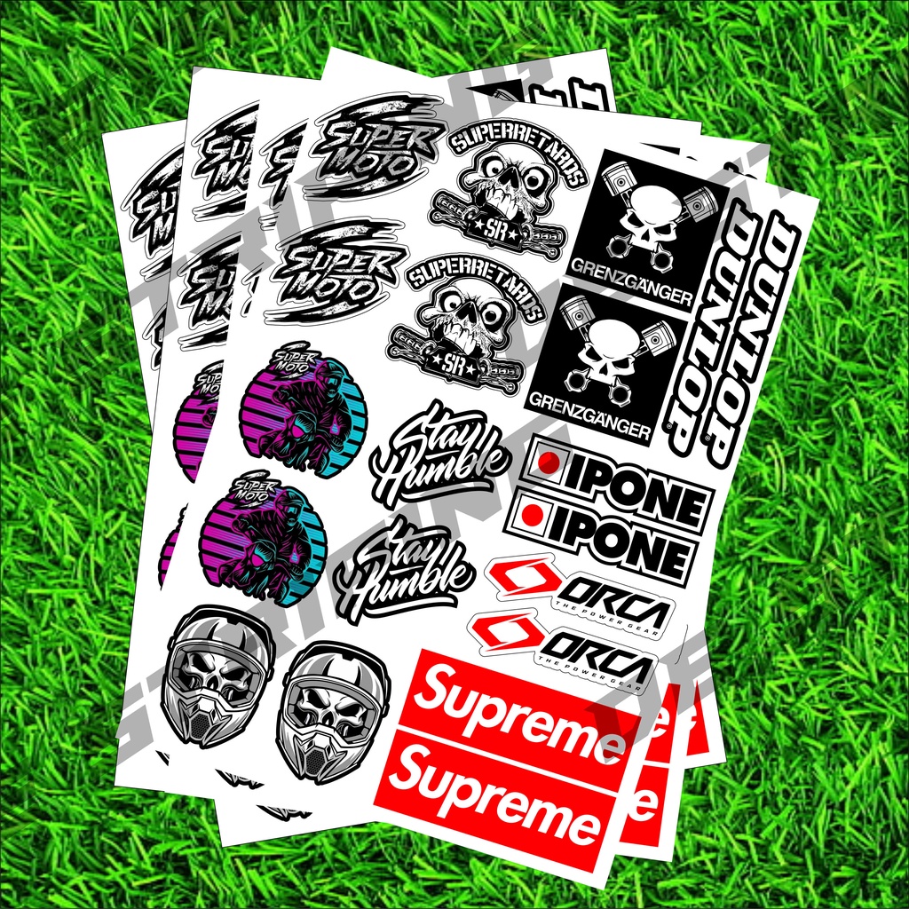 Jual sticker pack sponsor supermoto keren | Shopee Indonesia