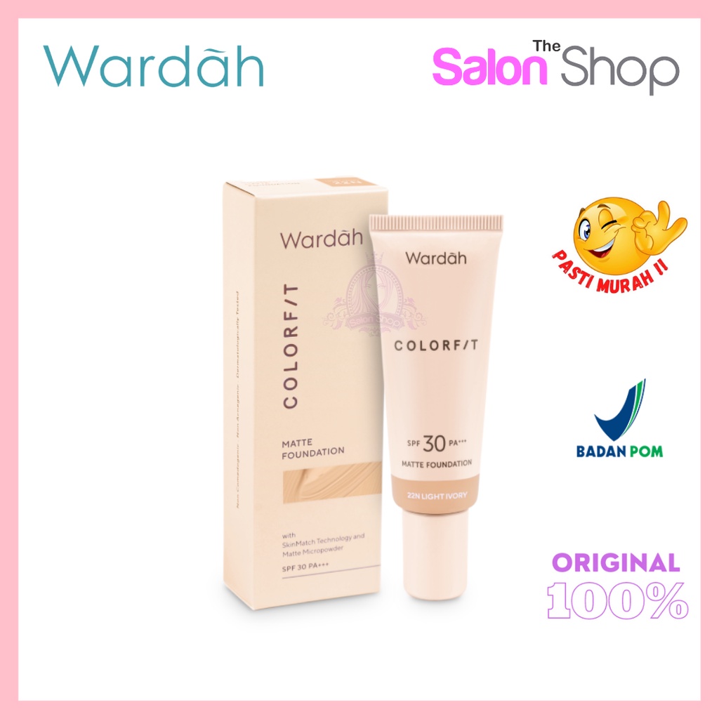 Jual Wardah Colorfit Matte Foundation 25 ml | Shopee Indonesia