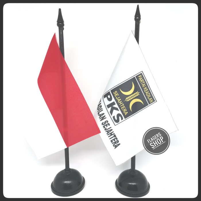Jual [PAKET] Bendera Meja Indonesia + Partai PKS | Shopee Indonesia