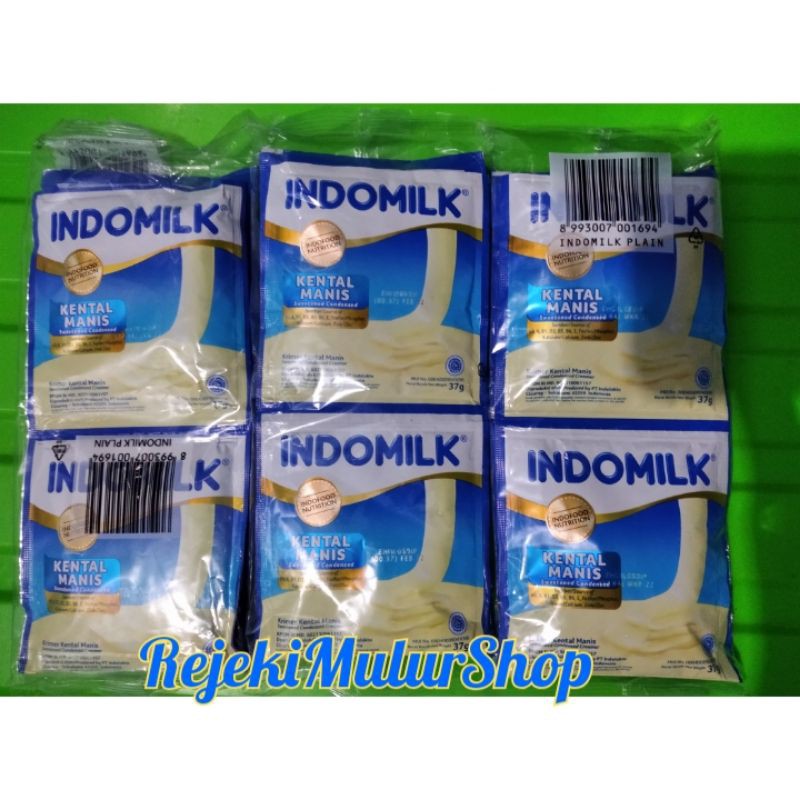 Jual Susu Kental Manis Indomilk Sachet isi 6 | Shopee Indonesia