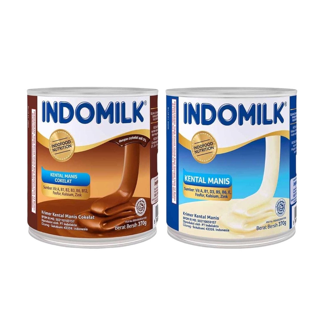 Jual INDOMILK susu kental manis kaleng 370g - indomilk kaleng coklat ...