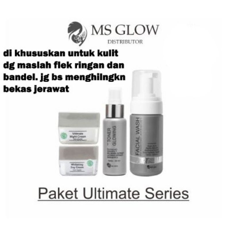 Jual MS GLOW PAKET ULTIMATE SERIES 4in1 ORIGINAL 100% | Shopee Indonesia