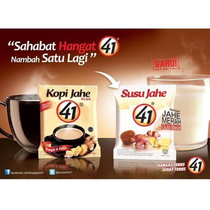 Jual Kopi Jahe 41 - Jahe Merah (1 Renceng Isi 10 Sachet) | Shopee Indonesia Jual Kopi Jahe 41 - Jahe Merah (1 Renceng Isi 10 Sachet) | Shopee Indonesia