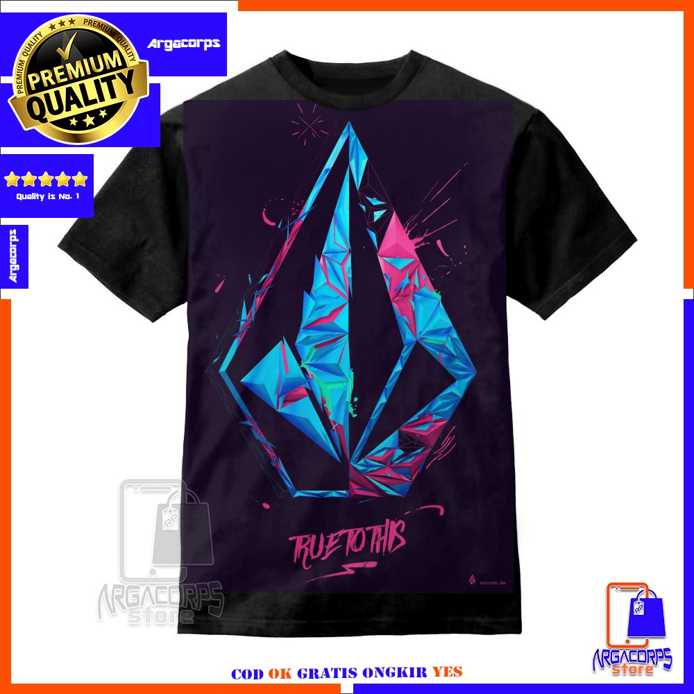 Jual Kaos Anak 3D Baju Anak Volcom True To This On Behance Baju Distro ...
