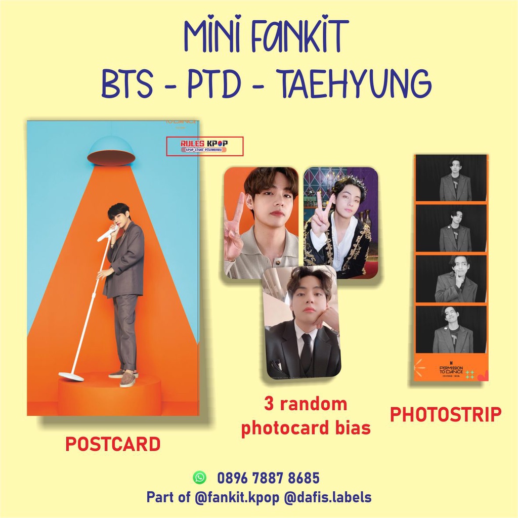 Jual MINI FANKIT BTS PAKET HEMAT BTS FANKIT BTS PERMISSION TO DANCE ...