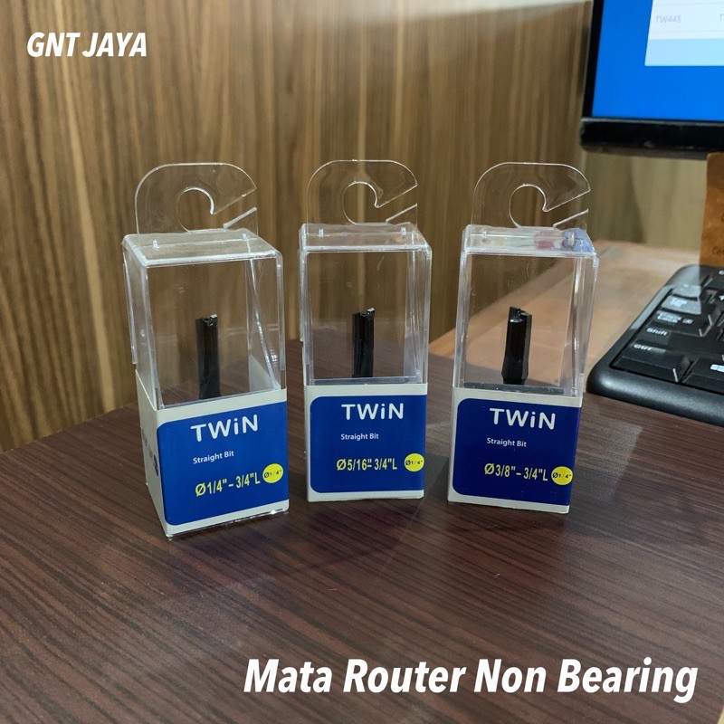 Jual Mata Profil / mata router lurus Non bearing / Straight Bit Twin ...