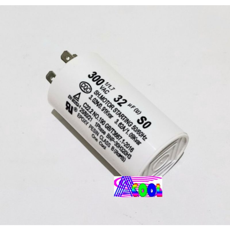 Jual Kapasitor Starting Kulkas 32 uf/Capacitor Starting 32 Mikro ...