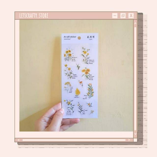 Jual Stiker bunga bening stiker bunga transparan | Shopee Indonesia