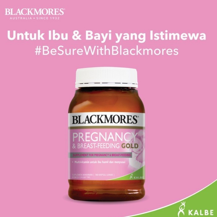 Jual Ibu Hamil - Blackmores Pregnancy & Breast Feeding Gold Vitamin Ibu ...