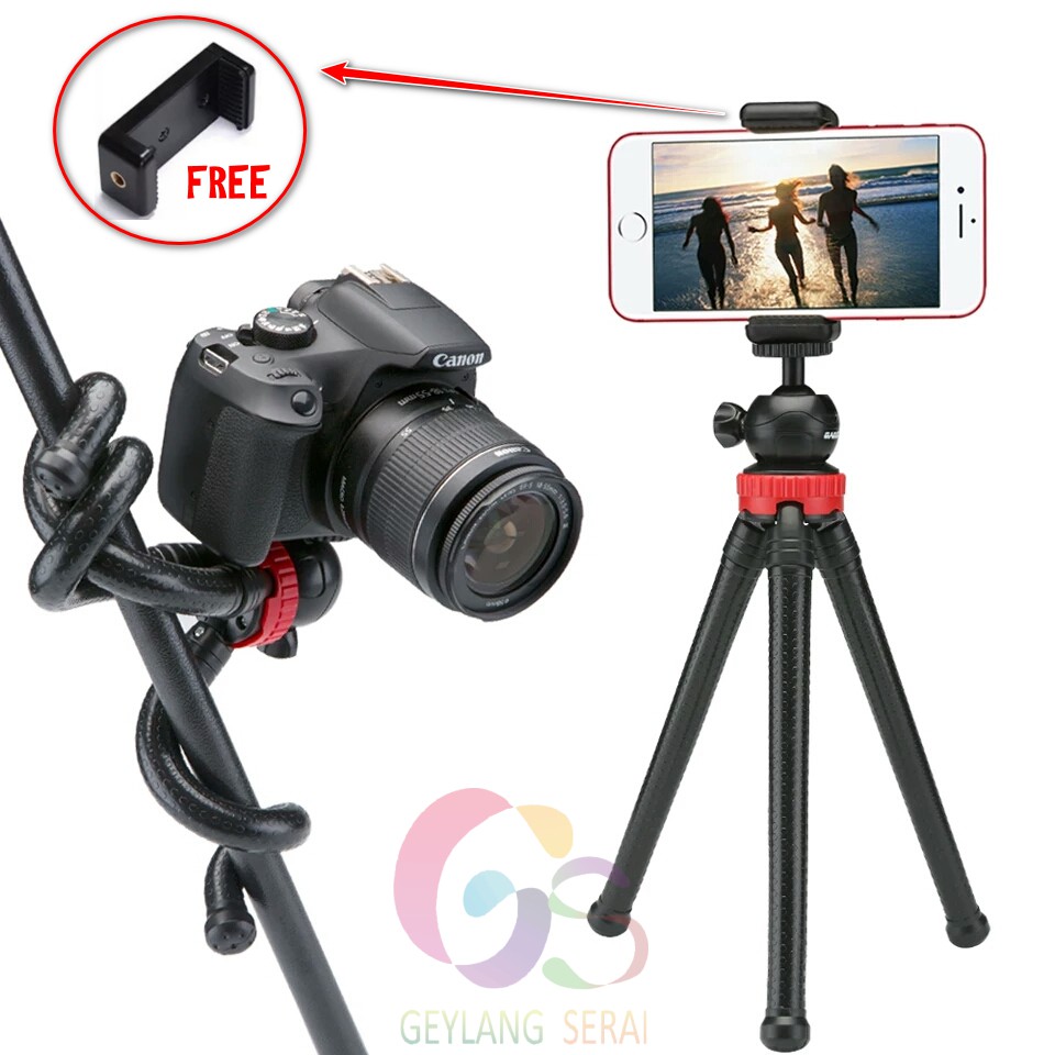 Jual Portable Tripod Flexible Gorilla Pod Octopus Pod Untuk Handphone ...