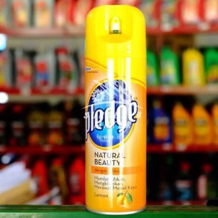 Jual Pledge Aerosol Lemon 330 gr Besar Pembersih Mebel Kayu Stainless ...