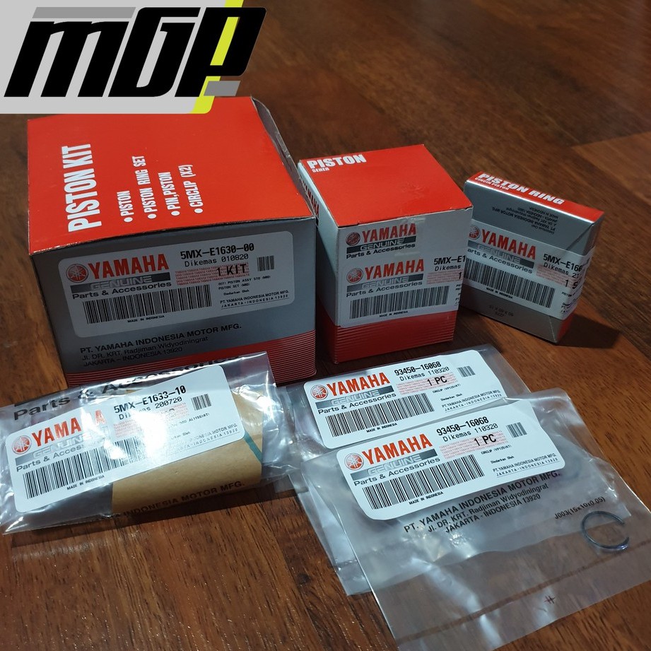 Jual SEKER SEHER PISTON ASSY KIT STD SET YAMAHA MIO ORIGINAL YAMAHA 5MX ...