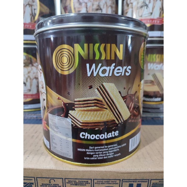 Jual NISSIN WAFER KALENG BESAR 600 GR | Shopee Indonesia