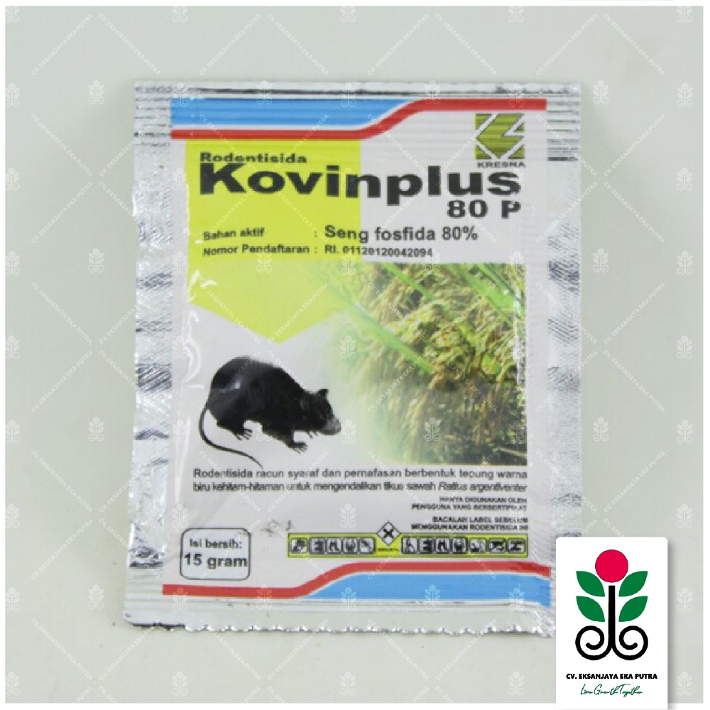 Jual RACUN TIKUS RODENTISIDA KOVINPLUS 80P 15 GRAM | Shopee Indonesia