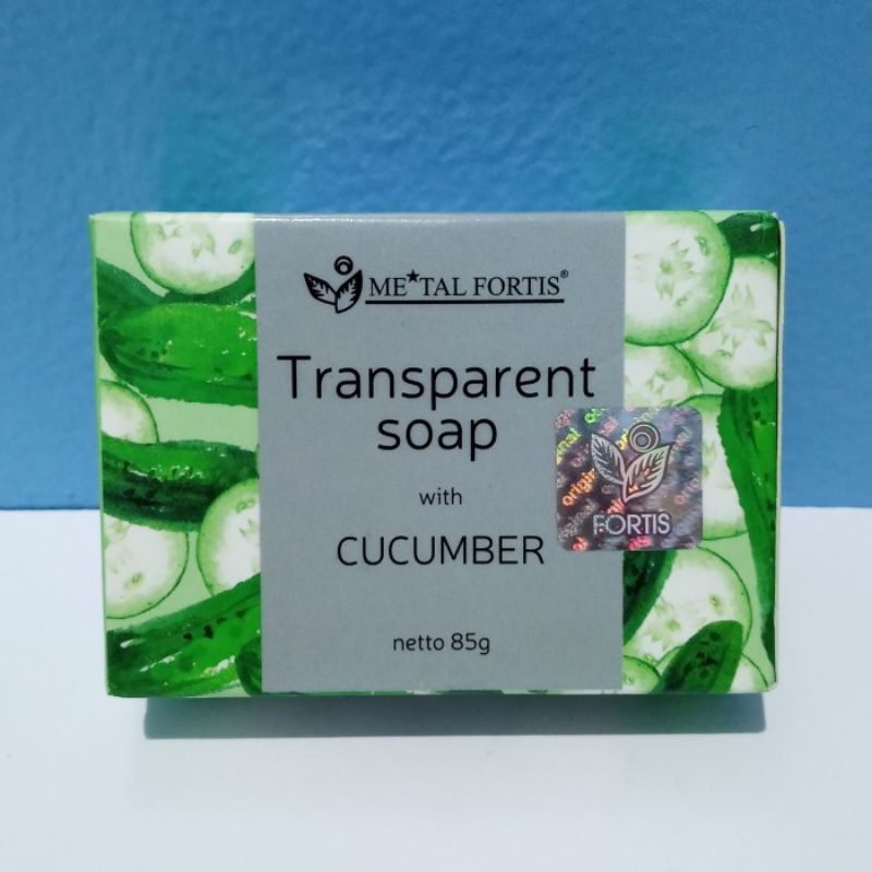 Jual Metal Fortis Transparan Soap With Cucumber 85g | Shopee Indonesia