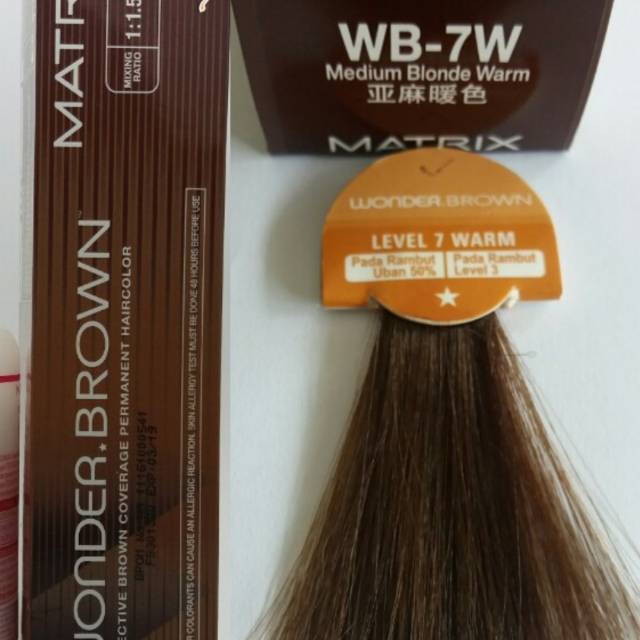 Jual MATRIX WONDER BROWN - semir cat rambut | Shopee Indonesia