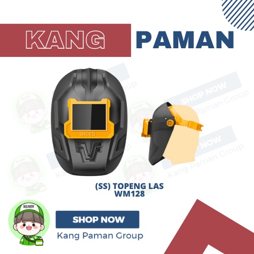 Jual Topeng Las Kedok Helm Las Hitam Face Shield Welding Mask INGCO ...