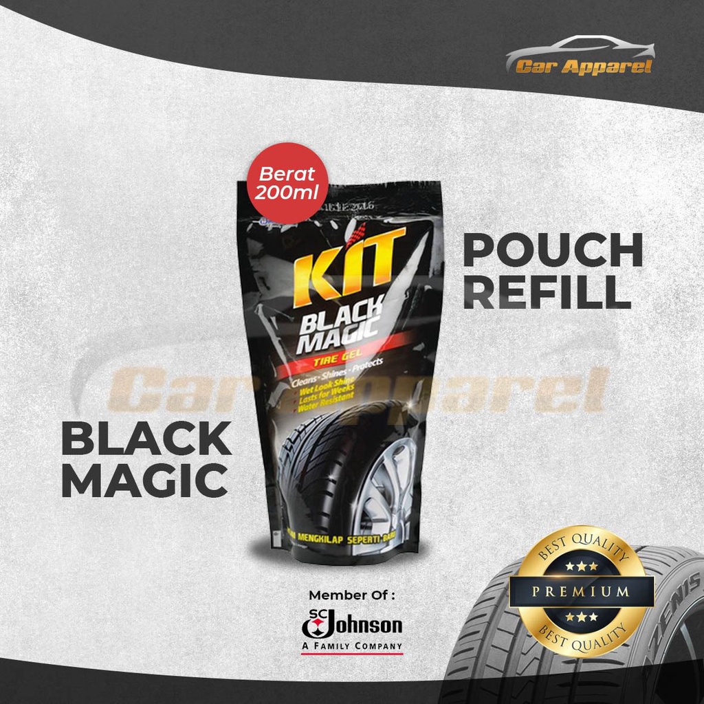 Jual Semir Ban Pengkilap Ban Mobil Motor Kit Black Magic 180ML | Shopee ...